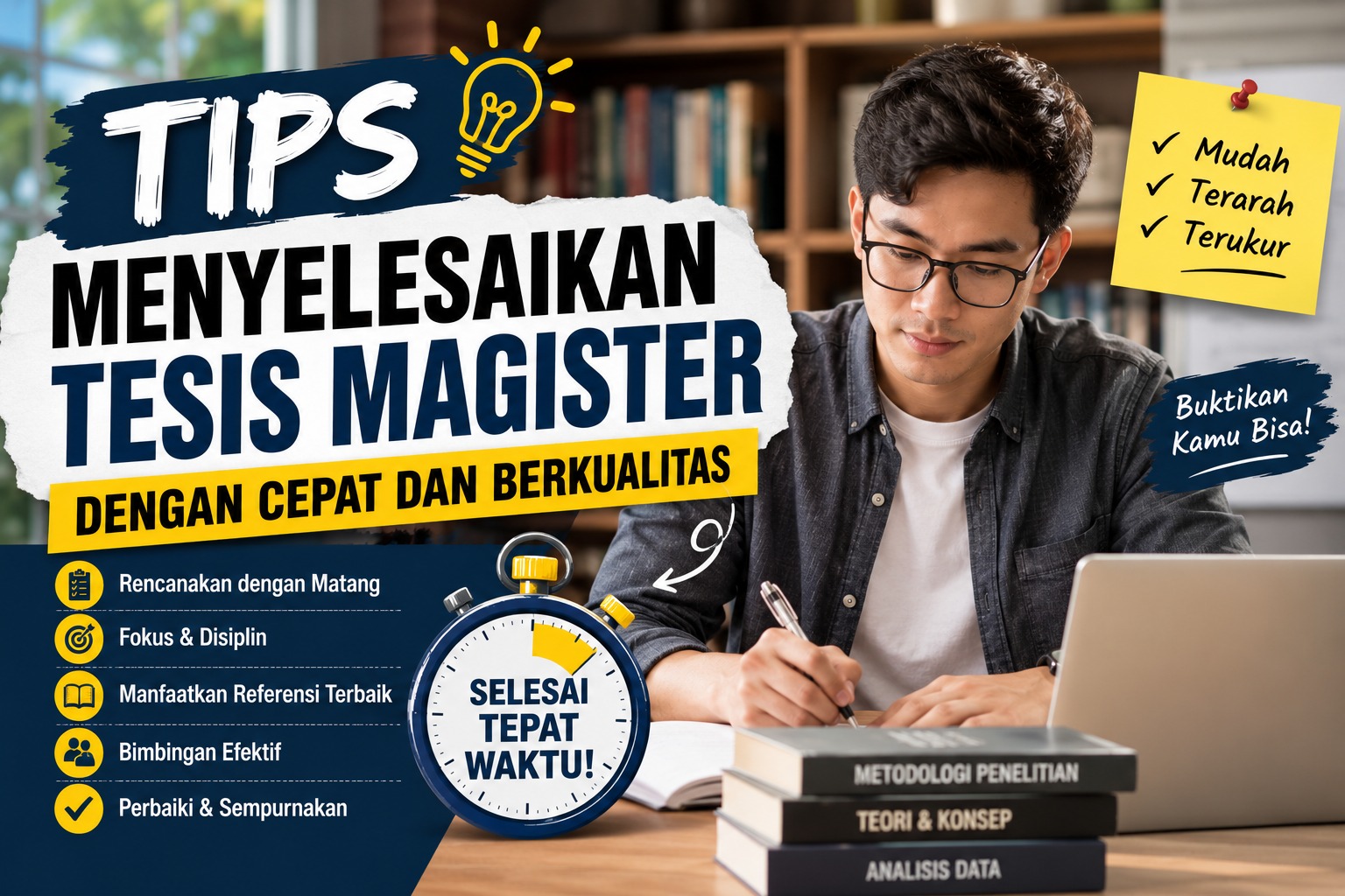 Tips Menyelesaikan Tesis Magister dengan Cepat dan Berkualitas